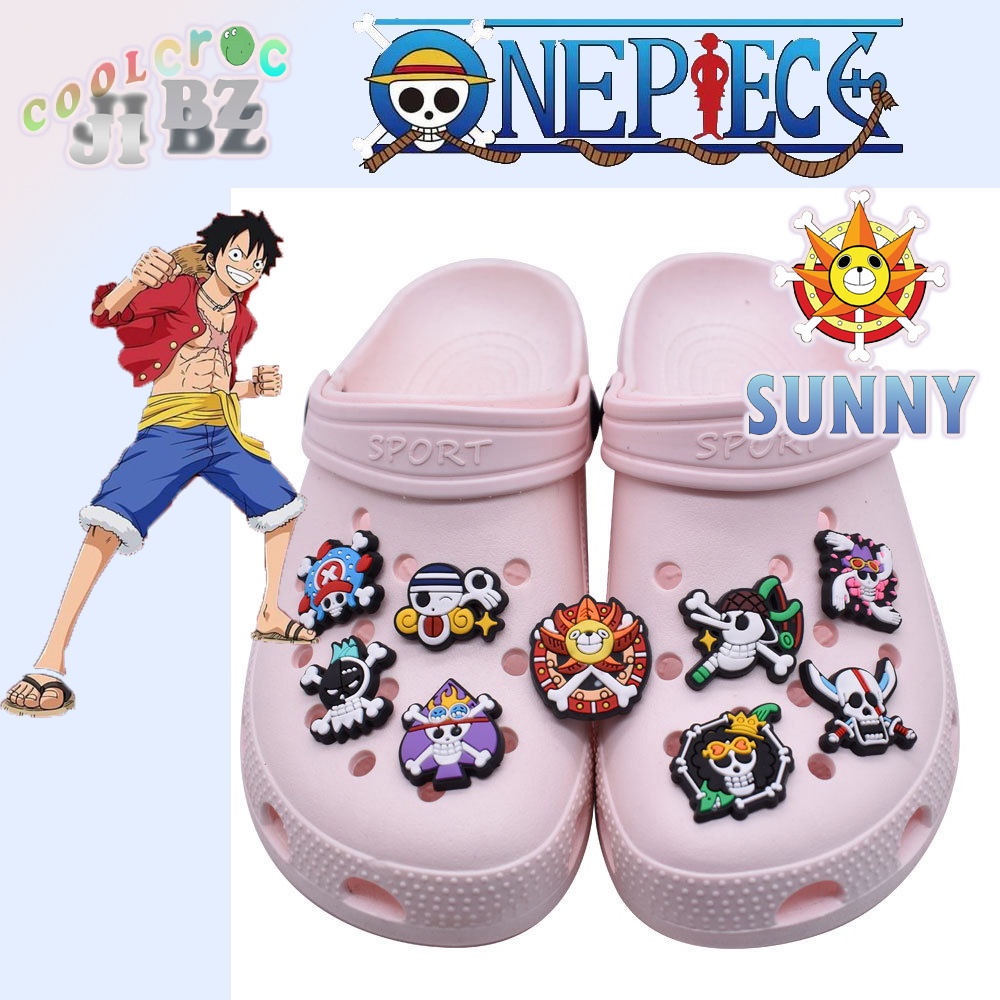 New One Piece Jibbitz Crocs Skeleton Flag Series Jibbitz Cartoon Anime ...