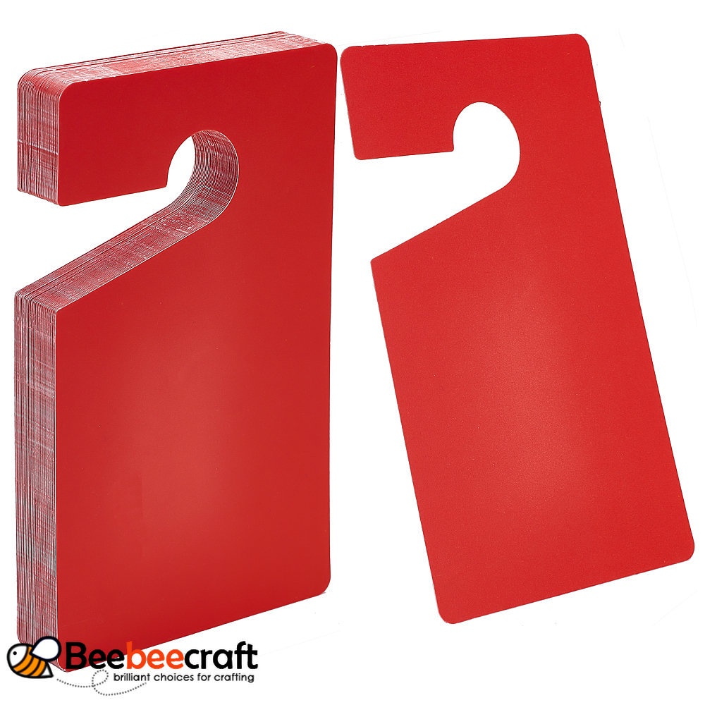 30 pc Plastic Door Knob Hangers Signs PVC Blank Door Signs Do Not ...