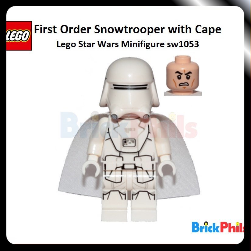 Lego Star Wars Minifigure sw1053 First Order Snowtrooper with Cape ...