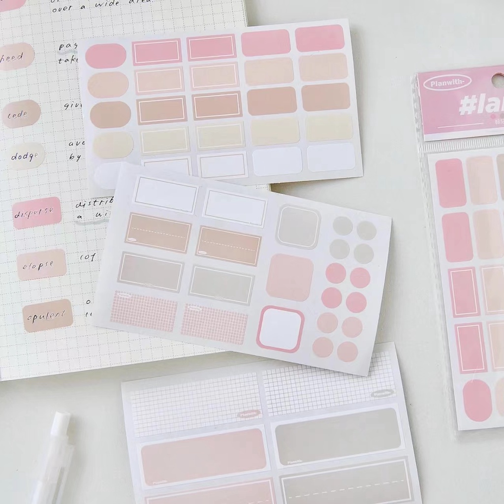 Cdaily|Contrast Color Marker Sticker Multifunctional Note File ...