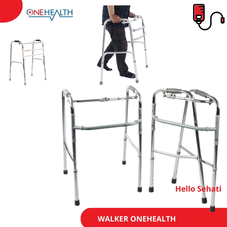 Onehealth Walker 4-leg Elderly Elderly Walking Aid | Shopee Philippines