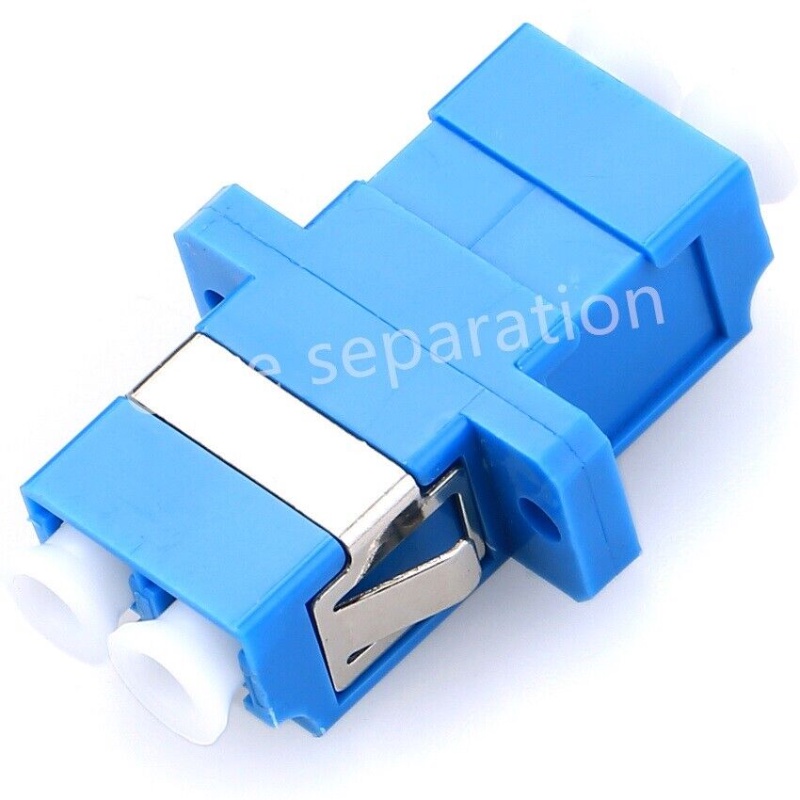 25 Pieces LC-LC Dual-Core Fiber Optic Adapter Conversion Head Connector ...