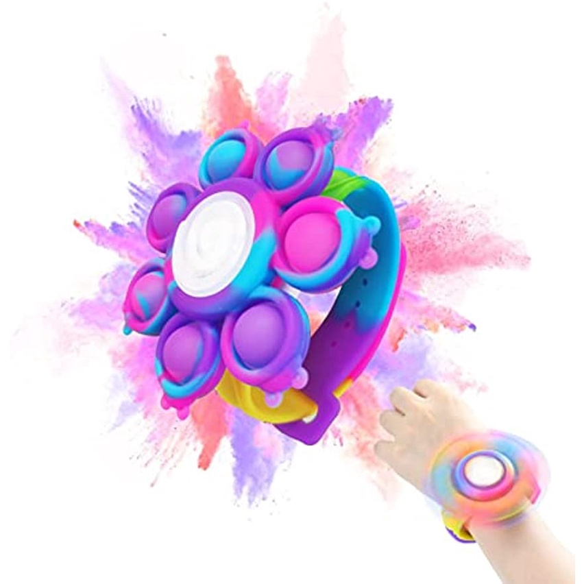 Pop Fidget Spinner Bracelet Lights Up Pop Fidget Toy Stress Relief Pop ...