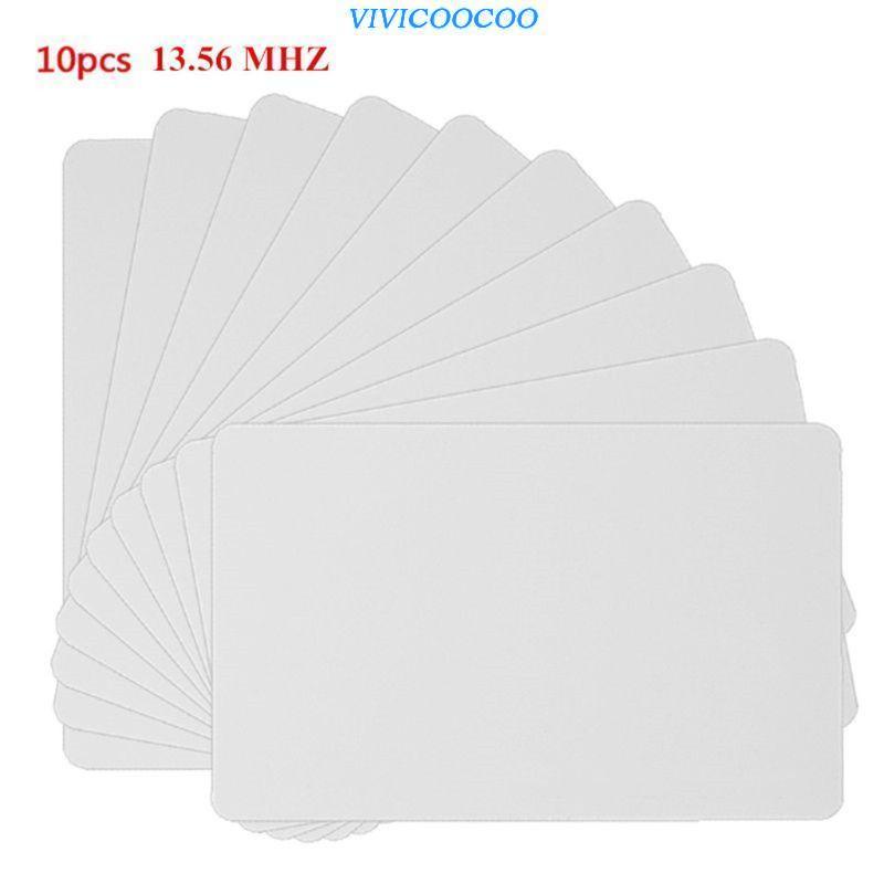 VIVI 10Pcs 13.56MHZ Blank IC Cards Writable RFID Cards NFC Card for NFC ...