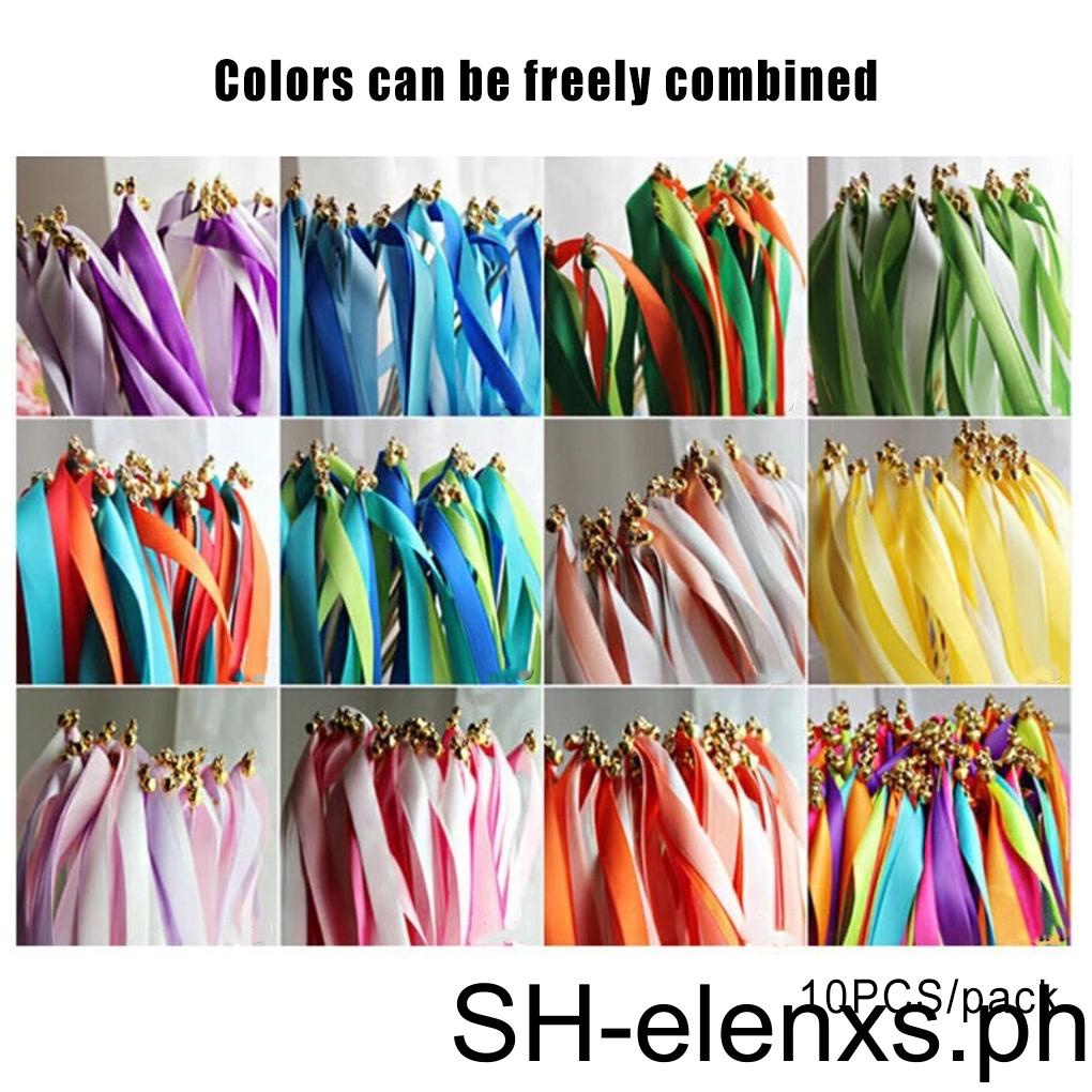 10 Pieces Streamers Decorations Ribbon Wands Fluttering Sticks with ...