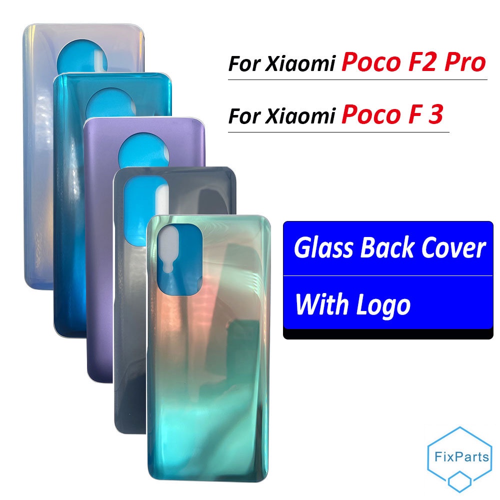 NEW Back Cover Glass For Xiaomi Mi Poco F2 Pro F3 Battery Cover Rear ...
