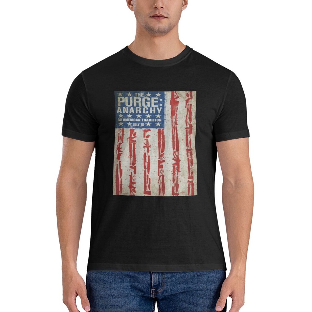 The Purge Anarchy 4K Bluray Cover Graphics Cotton Print Tshirt | Shopee ...