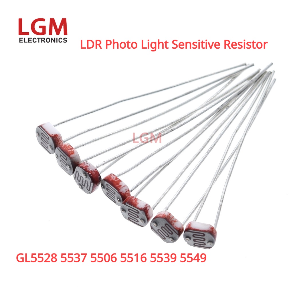 100Pcs LDR Photo Light Sensitive Resistor Photoelectric Photoresistor ...
