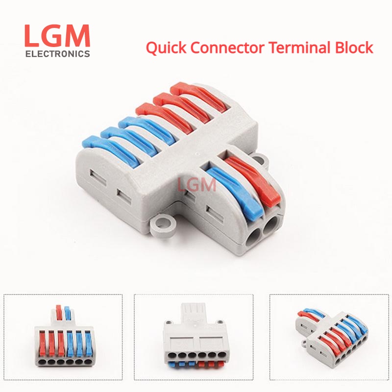 10Pcs Wiring Cable Connectors Fast Wire Connector Push-in Terminal ...