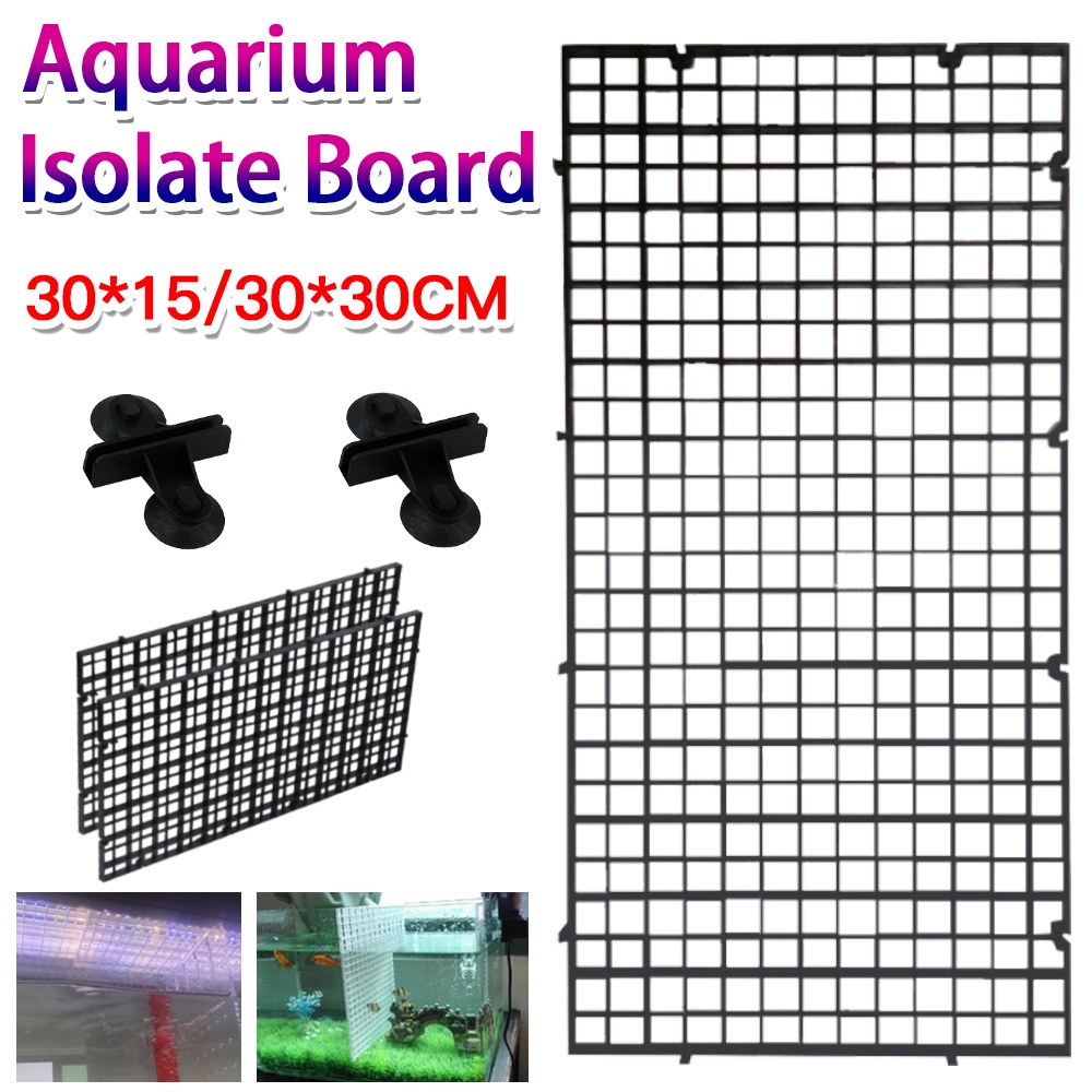 Fish Tank Bottom Isolation Tray Aquarium Grid Divider White Grid Filter ...