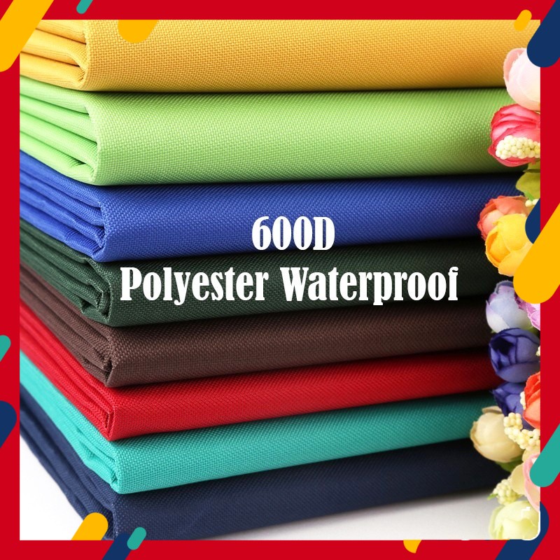 Waterproof 600D Polyester Waterproof Fabric 600D Polyester Oxford PVC Kain Fabric for DIY Craft ...