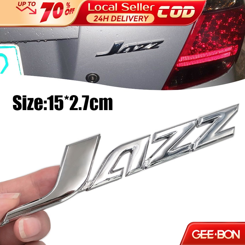 GEEBON Honda Jazz Emblem Tailgate Logo Chrome Sticker Badge Car Rear ...