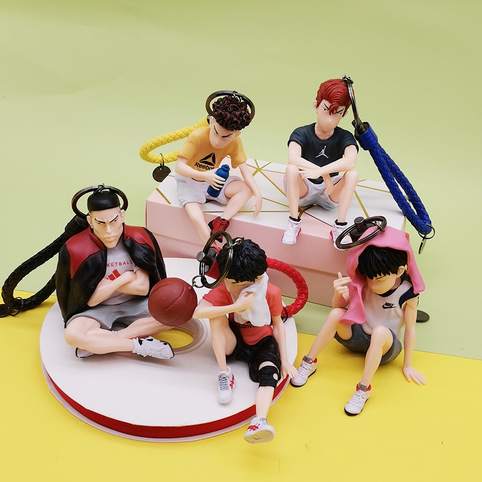 Slam Dunk Anime Keychain Set of 5 Sakuragi Hanamichi Mitsui Hisashi ...