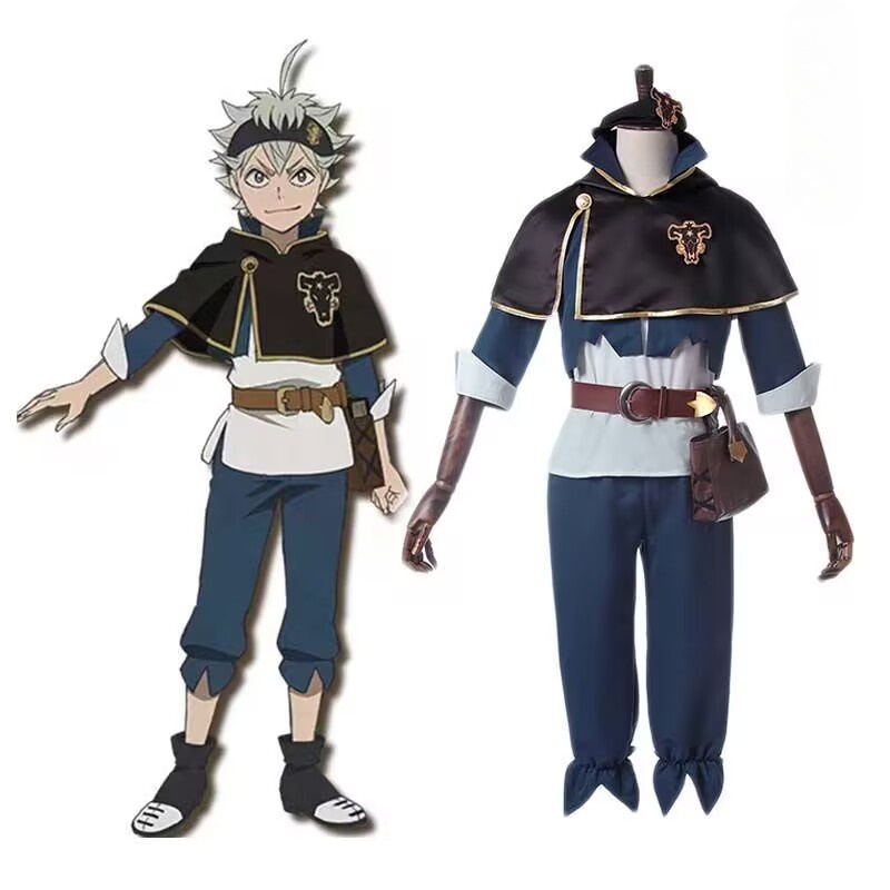 Black Clover Asta cosplay Costume Men's Asta Cloak Black Clover Black ...