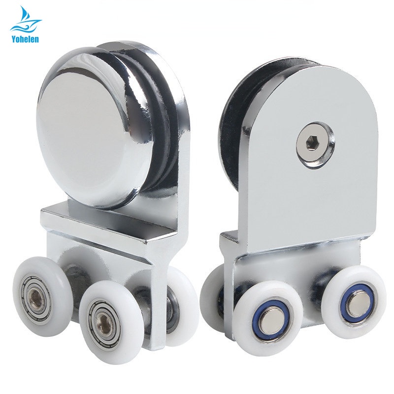 Old-fashioned Shower Room Pulley Glass Door Sliding Door Push-pull ...