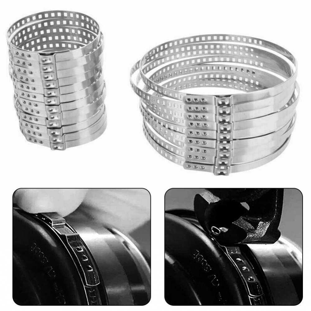 Durable Drive Shaft CV Boot Clamp Kit 12pcs Stainless Steel Adjustable ...