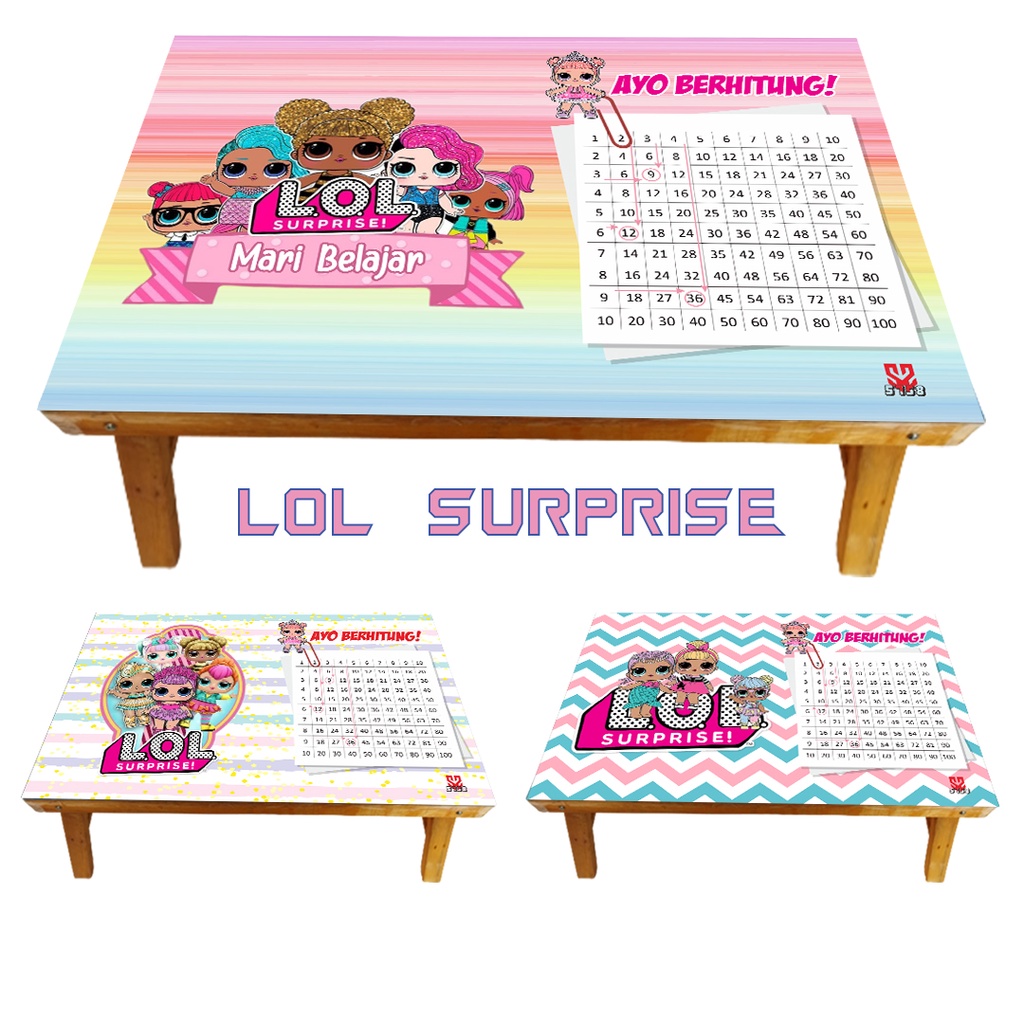 Lol SURPRISE Character Children's Folding Study Table | Shopee Philippines