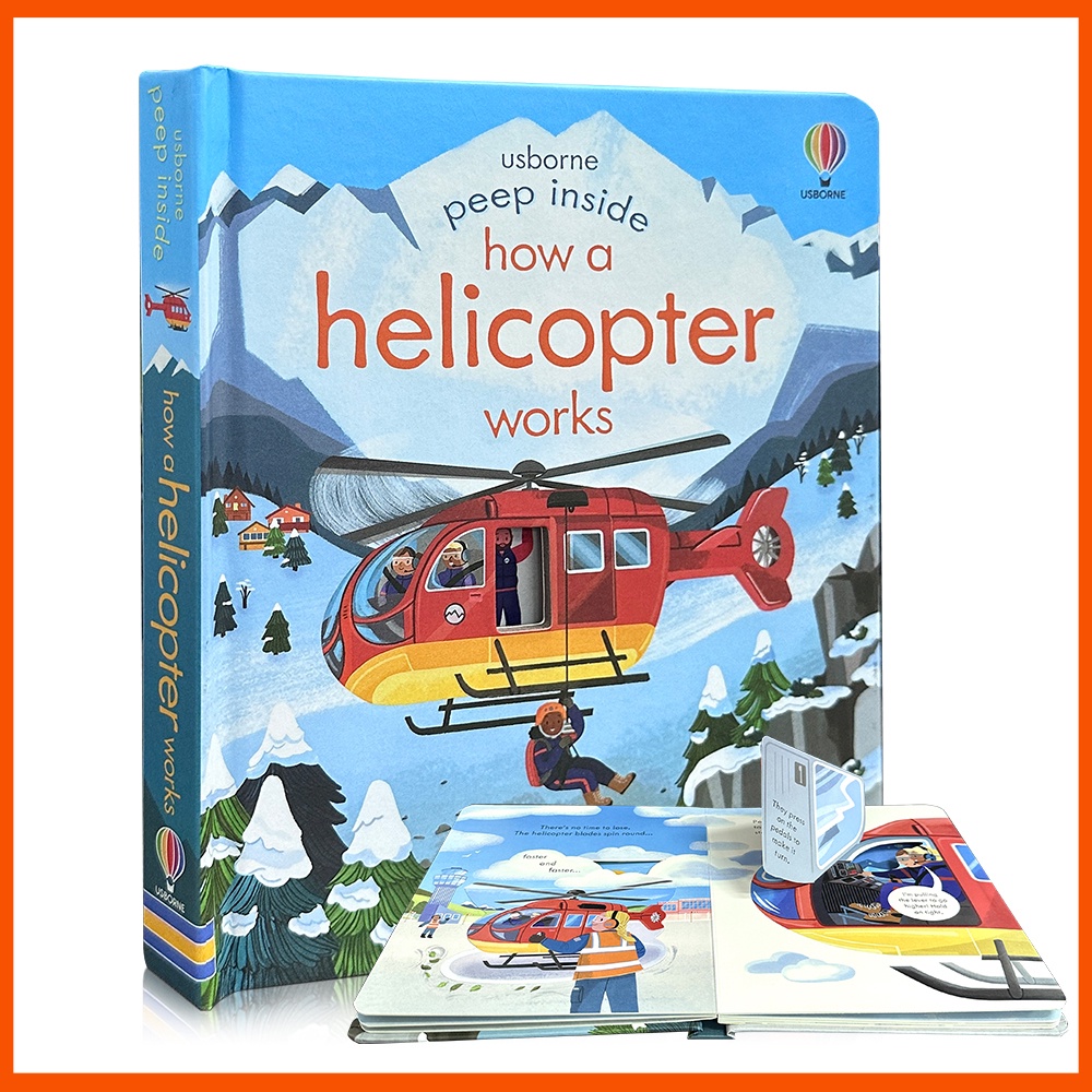 Usborne Peep Inside How a Helicopter Works 3D Flap Picture Book ...