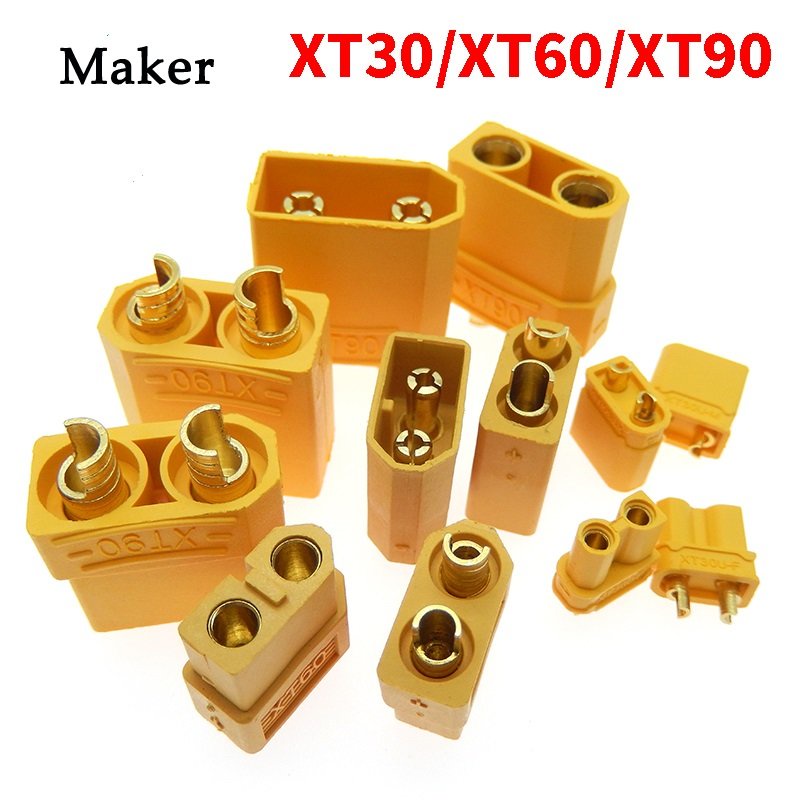 XT30 XT60 XT90 Male Female XT-30 XT-60 XT-90 Bullet Connectors Plugs ...