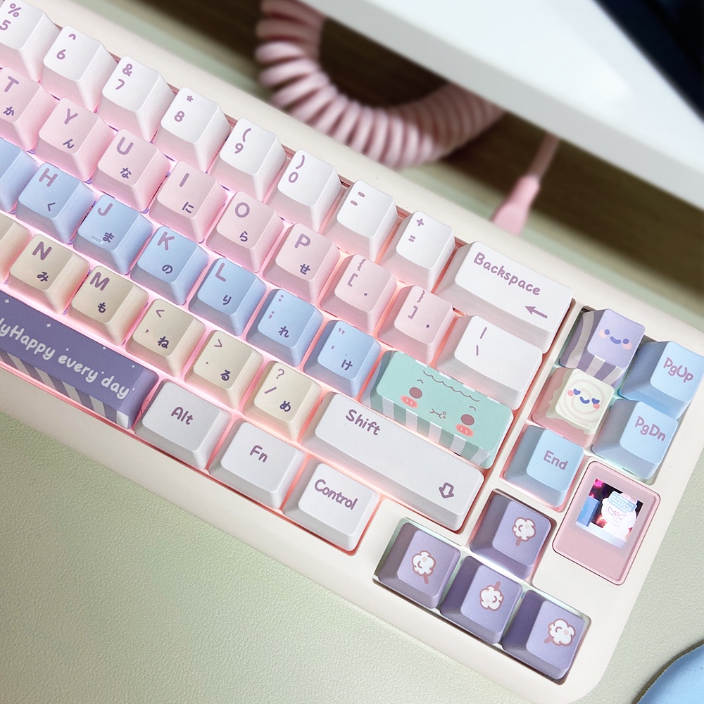 Candy Candy Keycaps 128Keys/Set DYE-SUB Cherry Profile PBT DIY Custom ...