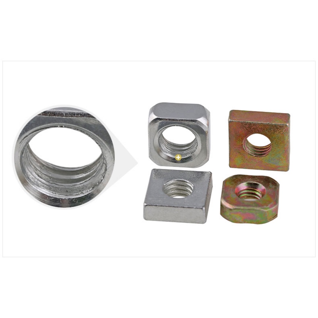 Square Nut M3M4M5M6M8GB39 Iron Galvanized Locking Nut Square Nut Square ...