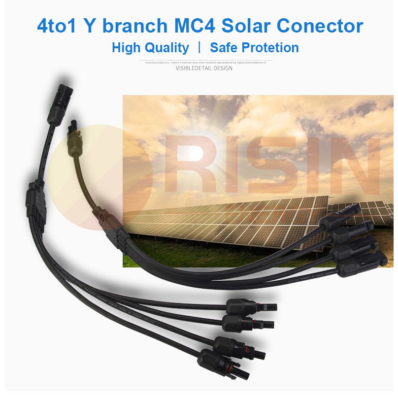 High Standard Risin 4to1 Parallel Solar DC Connector MC4 Splitter in ...