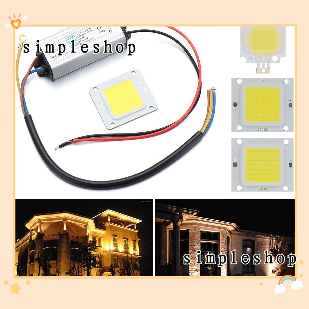 SIMPLE High Bright LED COB Chip DIY Floodlight Spotlight 10W 20W 30W 50W 70W 100W Light Source ...