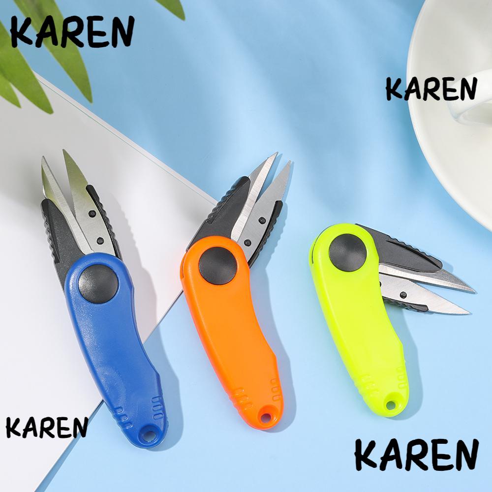 KAREN Multifunctional Folding Scissors Stainless Steel Quick Knot Tool ...