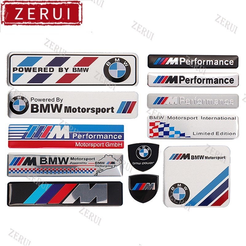 ZR For Metal Car Body Nameplate Sticker for BMW M Power M6 M8 E46 E60 ...