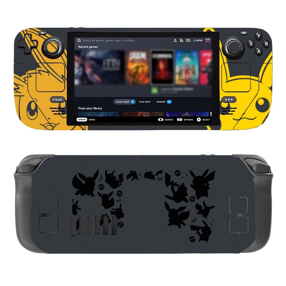 Pokemon Steam Deck Skin Decal Stickers Protector Skins Pokemon Pikachu ...