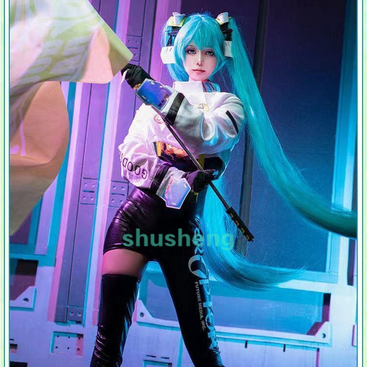 Miku Cosplay Anime Vocaloid Hatsune 2022 Miku Racing Cosplay Costume ...