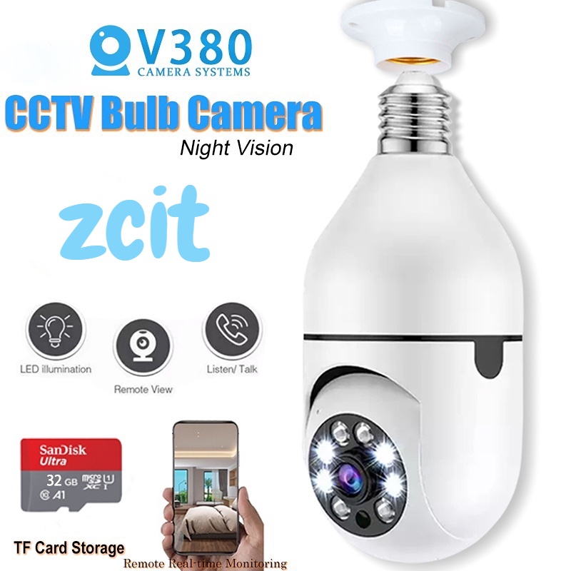 V380 Pro CCTV Camera 360 Panoramic HD 1080P Smart WIFI Wi-Fi Connect to ...