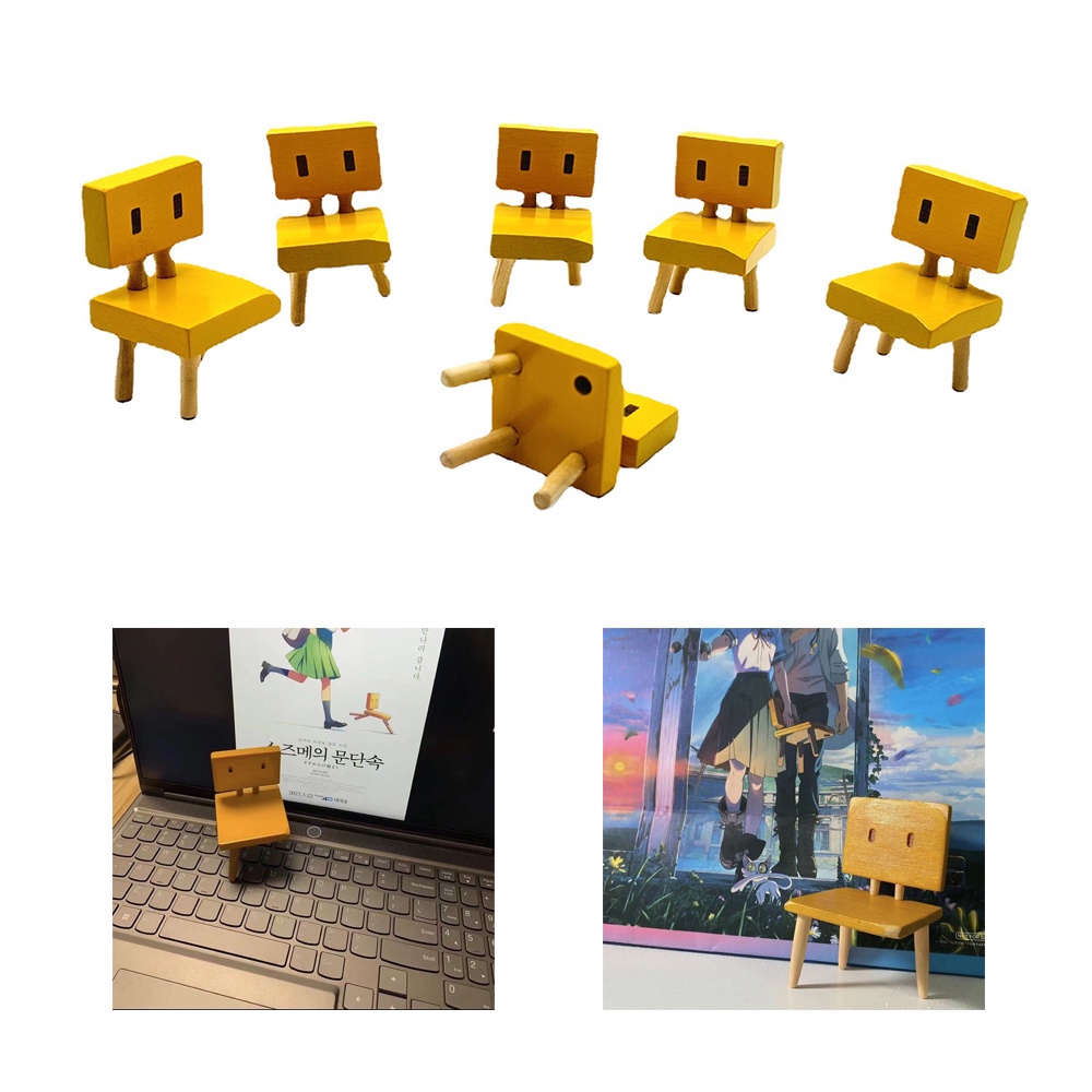 Suzume No Tojimari Wood Chair Stool Desktop Decoration Creative Desktop ...