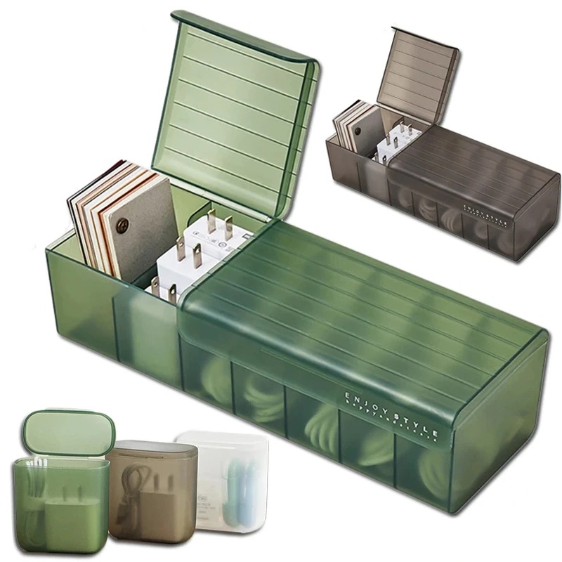 Data Cable Storage Box/Cable Charger Organizer Container Case/Desktop ...