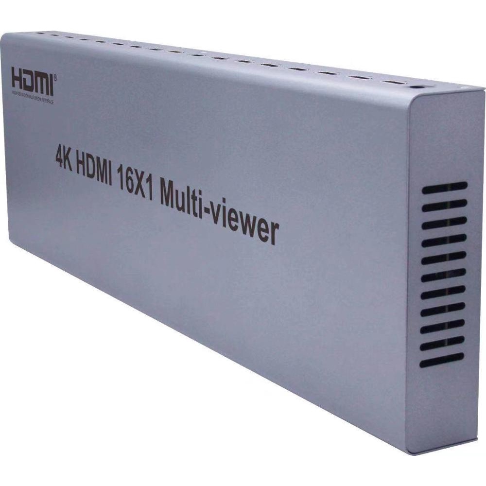 4K HDMI Multi-viewer 16x1 Multiviewer Screen Splitter 1080P 16 in 1 Out ...