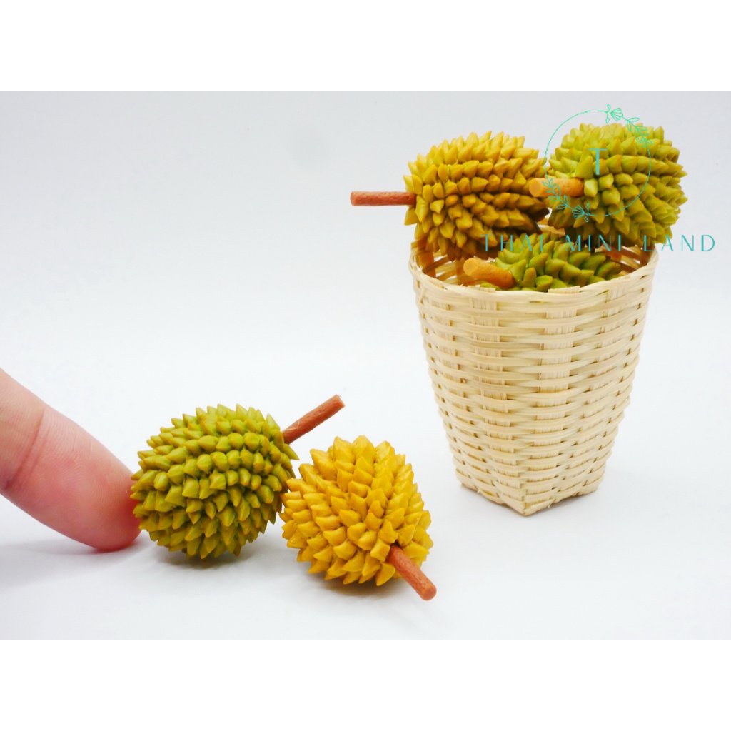 Durian Clay Mini Durain Miniature Fruit Decoration | Shopee Philippines