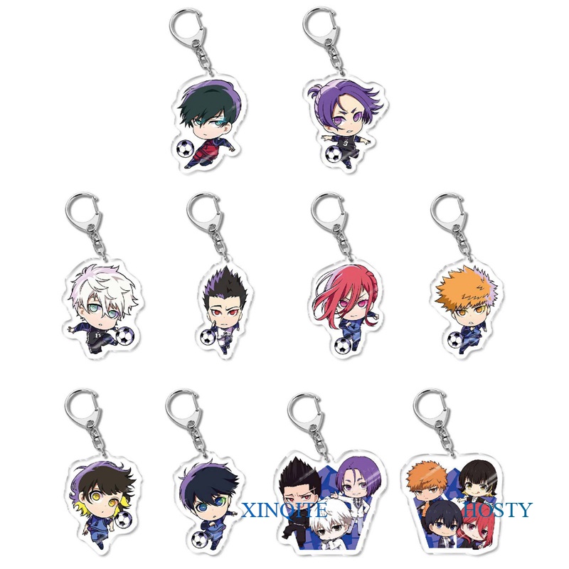 Anime Blue Lock Arcylic Keychain Cartoon Figures Isagi Yoichi Bachira ...