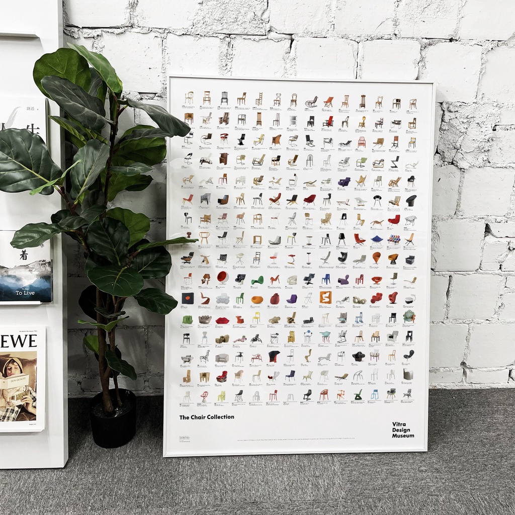 [QISHE] Classic Famous Chair Collection Poster Master Design Chair ...