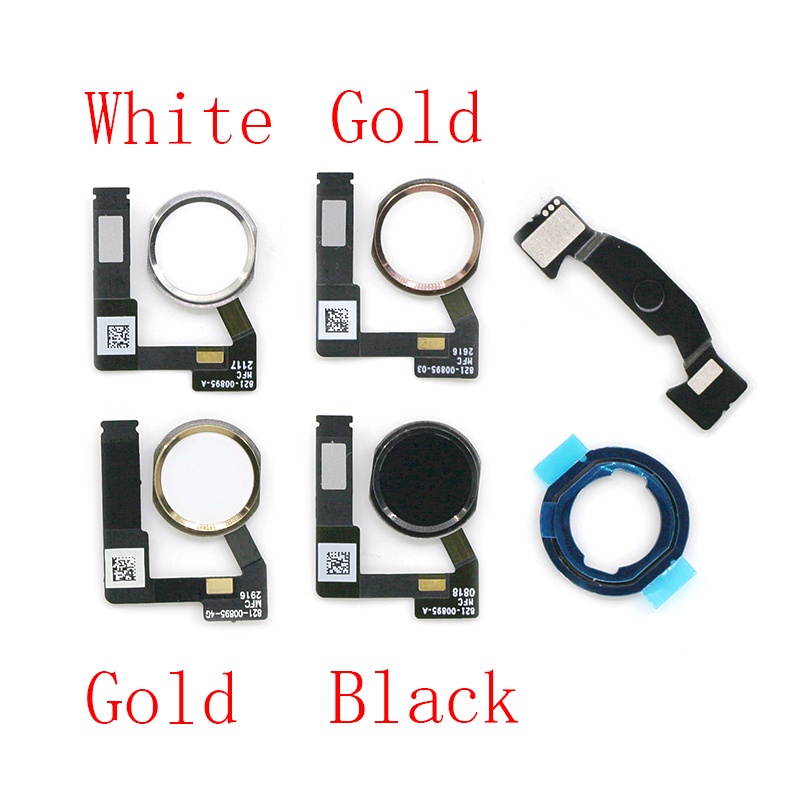 Home Button Menu Key Flex Cable Bracket Rubber Gasket Assembly for IPad ...