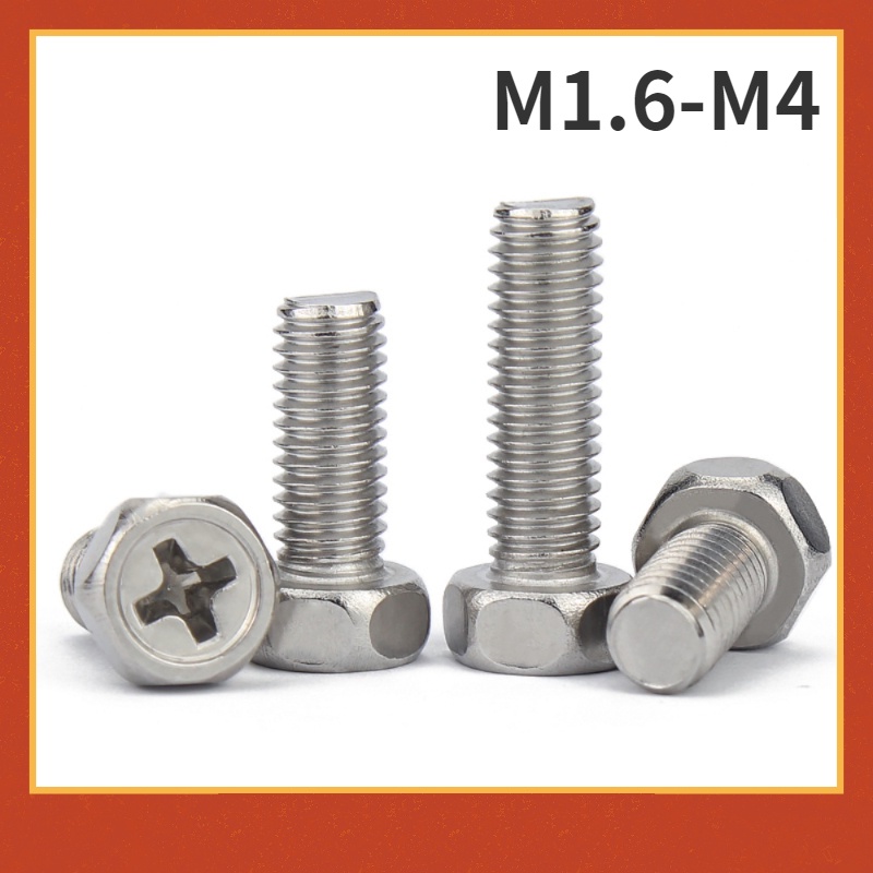 [COD] 304 Stainless Steel Phillips Hole Outer Hexagon Screw Bolt M1 ...