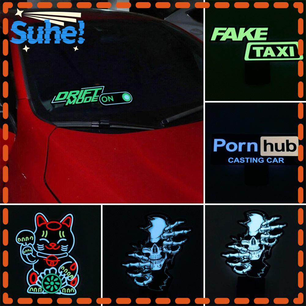 HI-SUHE LED Car Sticker Fashion Car Window Electric Car Decals | Shopee ...