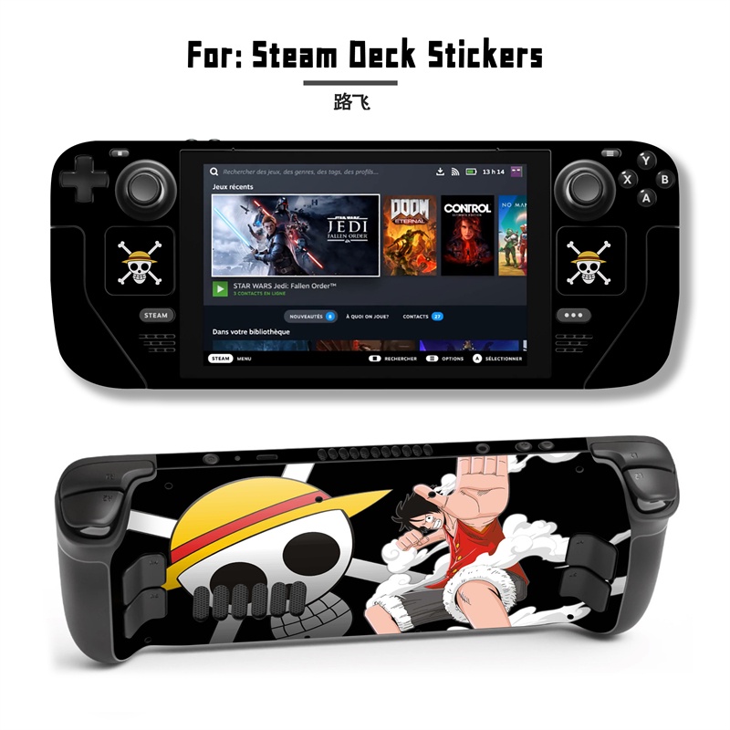 Steam Deck Skin Sticker Kawaii Cute Anime Game Pattern Full Wrap Cover ...