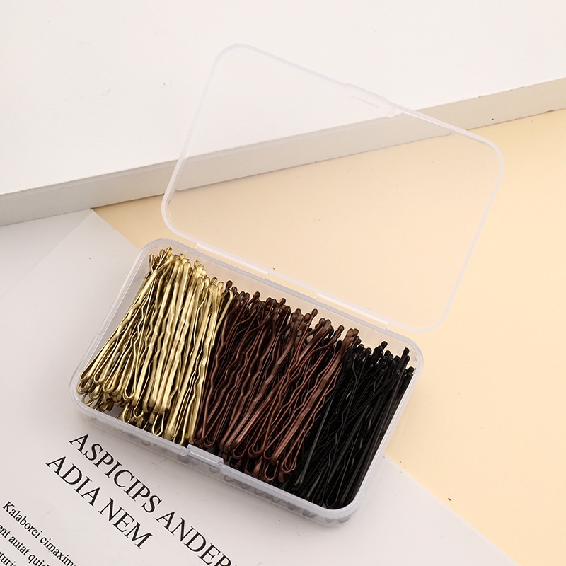 150pcs bobby hairpins with plastic storage case bobby pins Hairdressing ...