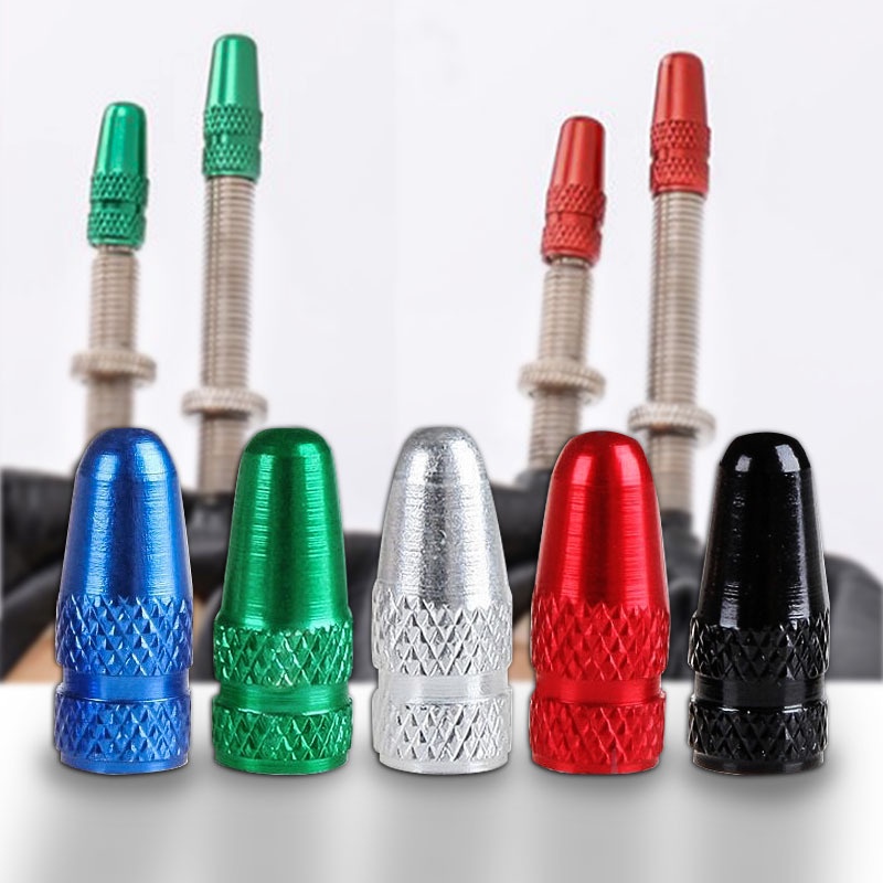 2PCS Tire Presta Valves Caps for Road Bike Tyre Ultralight Cap ...