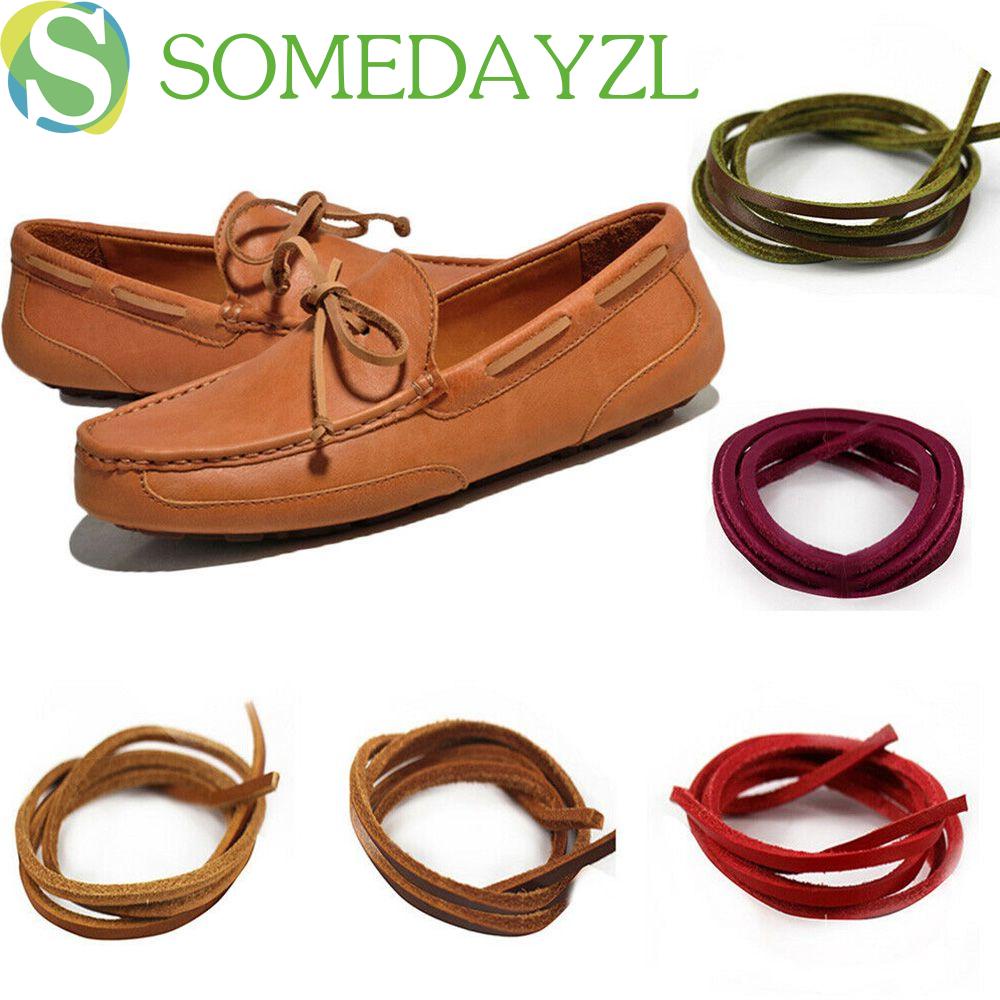 SOMEDAYZL Leather Shoelaces Laces Strings Colorful Boot Unisex Shoe ...