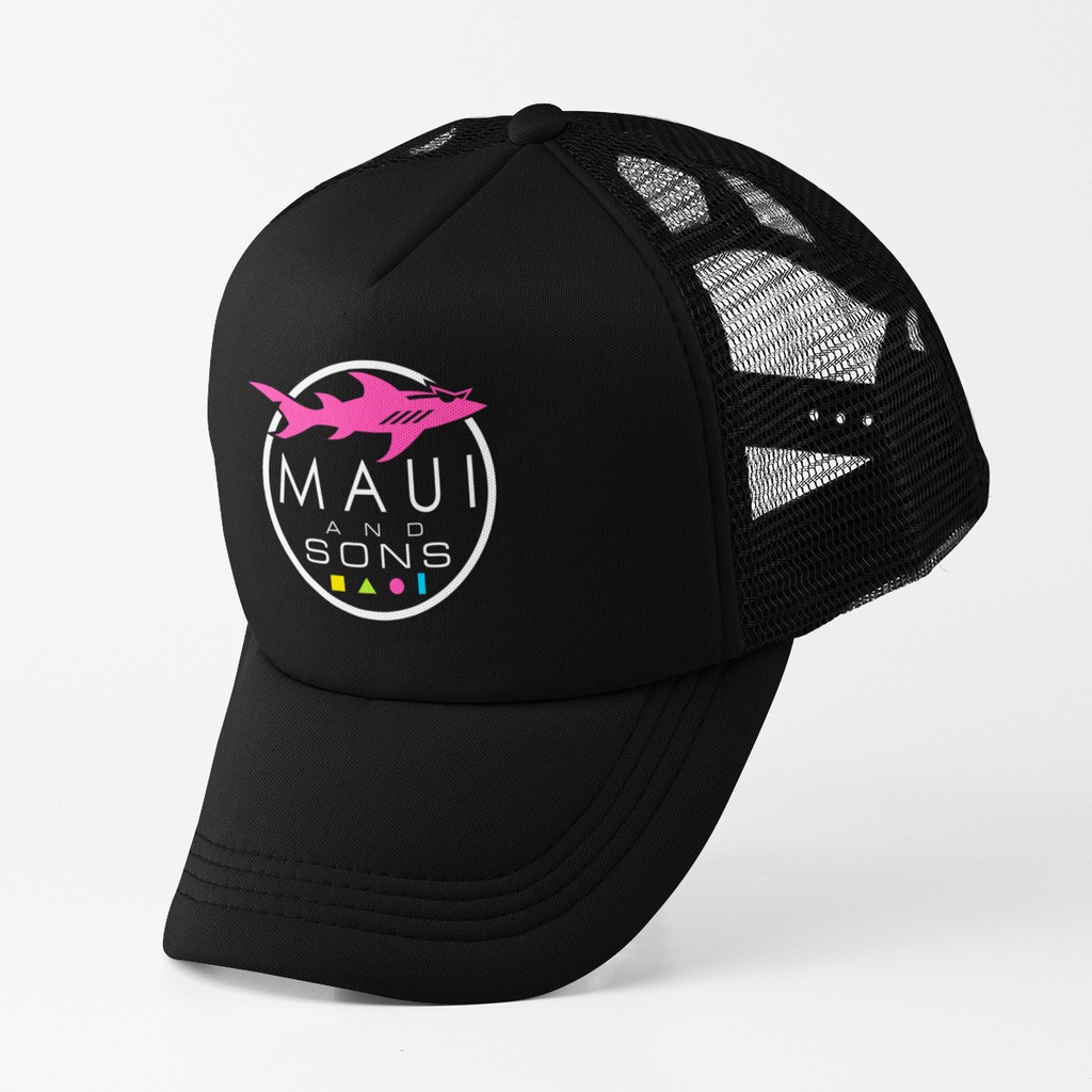 Maui and Sons Surf and Skateboard Trucker Cap Topi Adjustable Strap ...