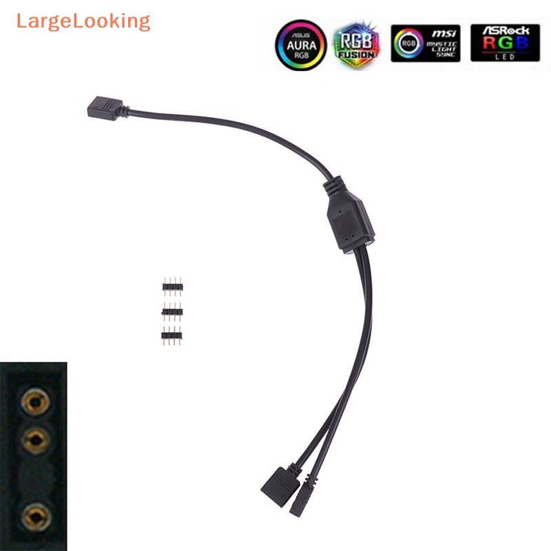 [LargeLooking] 5V 3 Pin 12V 4pin ARGB Splitter Connector Extension ...