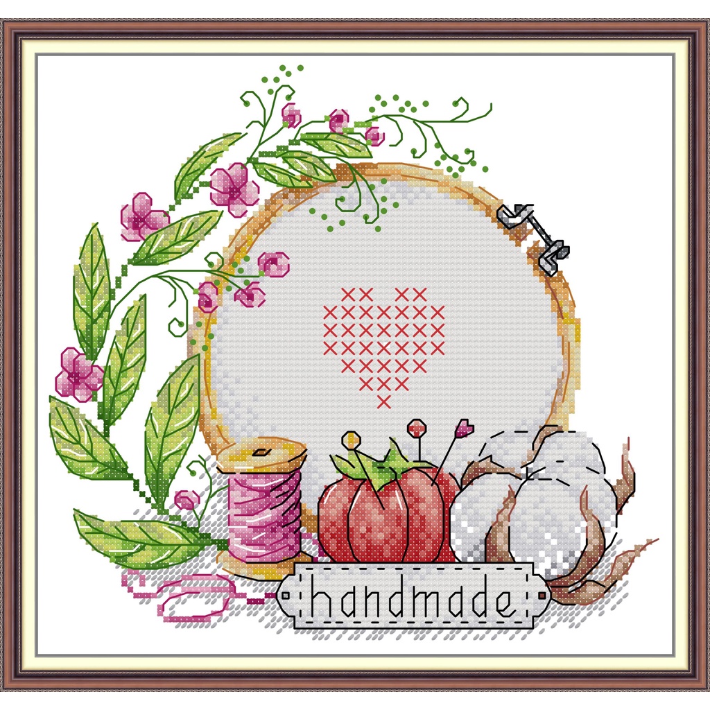 Joy Sunday Stamped Cross Stitch Ktis DMC Threads Chinese CroStitch Set ...