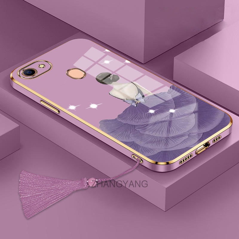 Casing oppo f7 oppo f5 Plating silicone TPU anti drop phone case ...