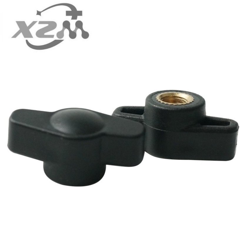 Xzm] Flat-Shaped Rubber Head Copper Nut Plastic Handle Nut Z-Shaped ...